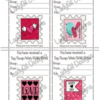 Happy Mail Swap Insert Tag/swap/wish/rak/prize Digital Download - Etsy