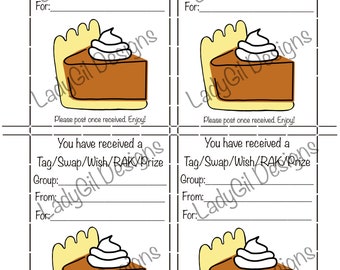 Happy Mail Swap Insert Tag/swap/wish/rak/prize Digital - Etsy