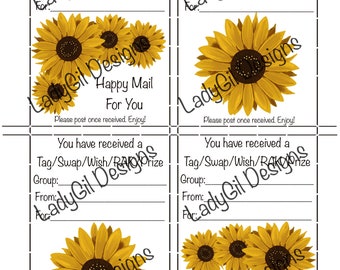 Happy Mail Swap Insert Tag/swap/wish/rak/prize/but First, Tea Digital ...