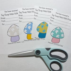 Happy Mail Swap Insert Tag/swap/wish/rak/prize Digital Download - Etsy