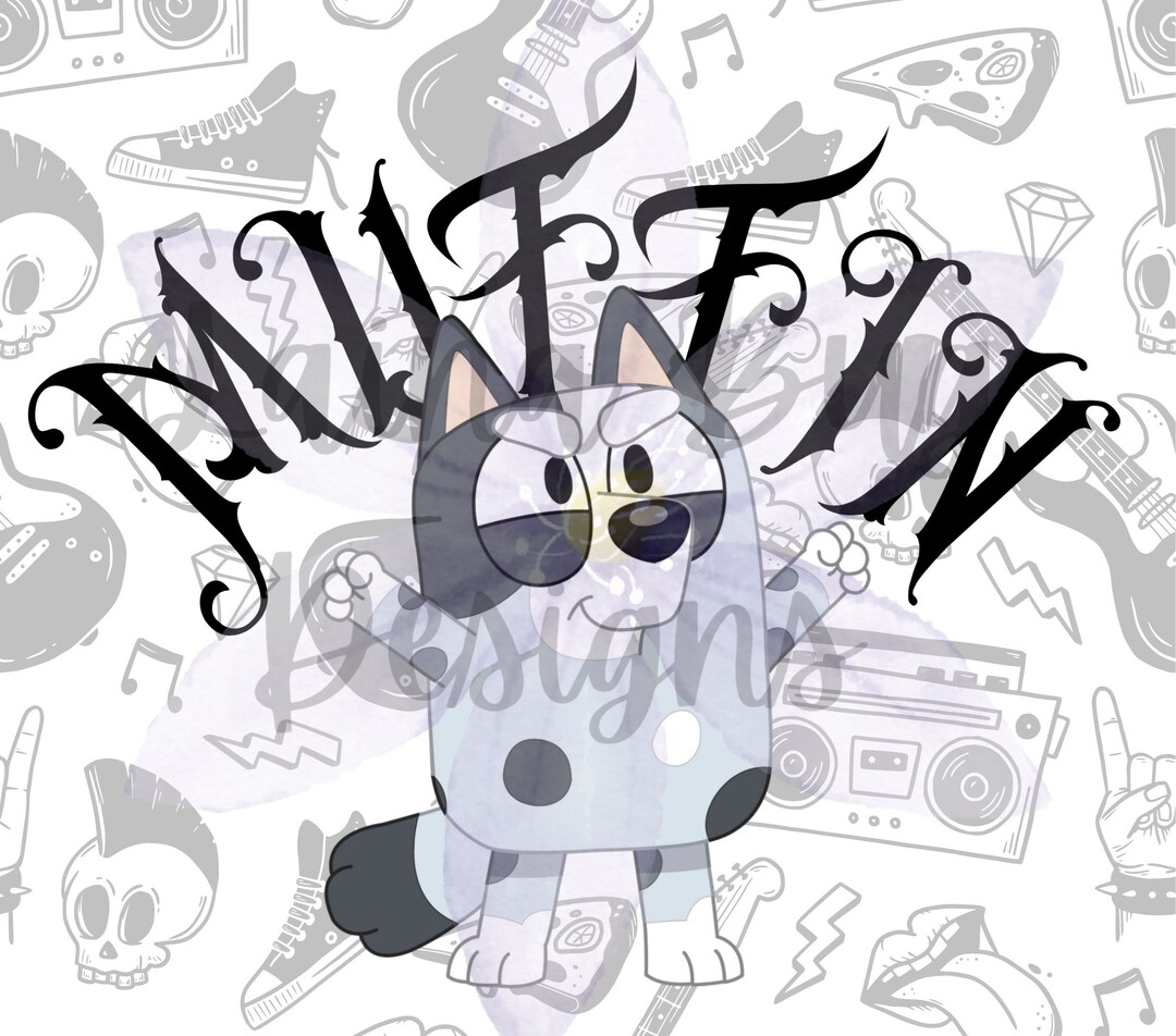 Rock Out Muffin, Bluey, Image File PNG - Etsy