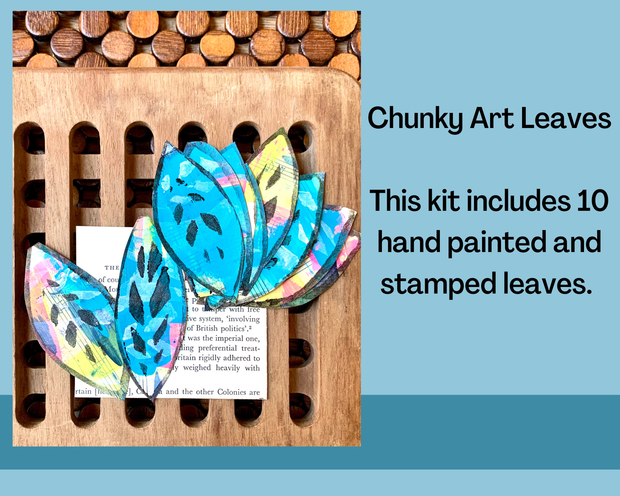 Multi-color Mixed Media Leaf Pack, Paper Pack, Art Journal Leaf Pack ...