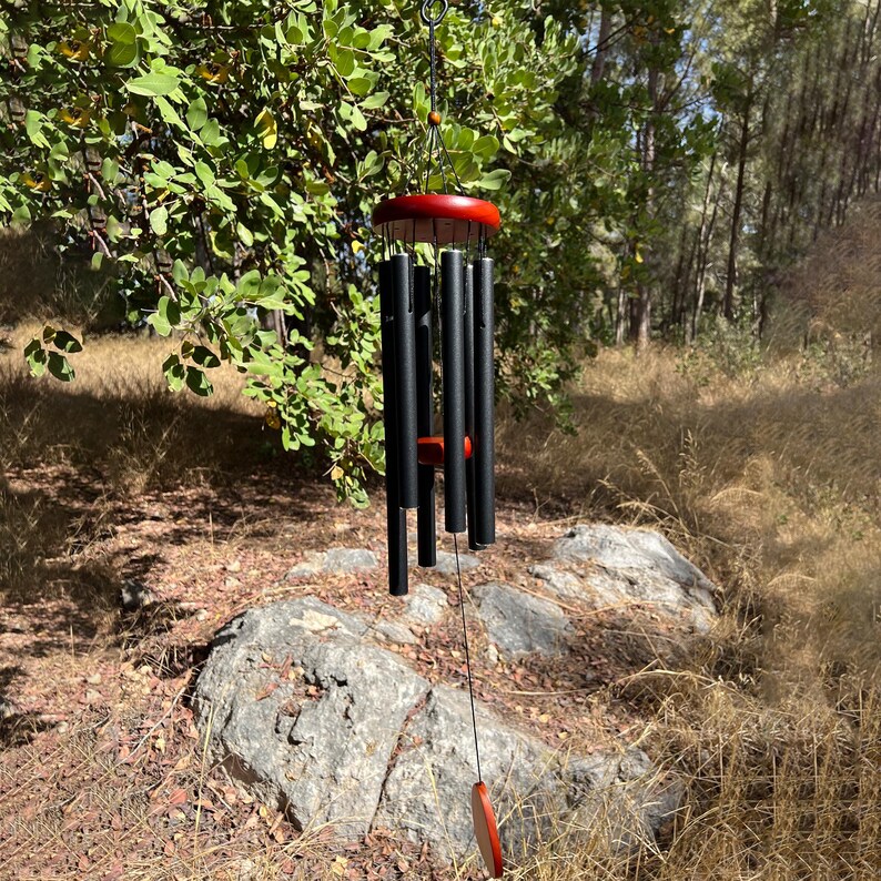 Handmade Elegant Metal Windchime | 6 Tube Aluminum Wind Chimes for ...