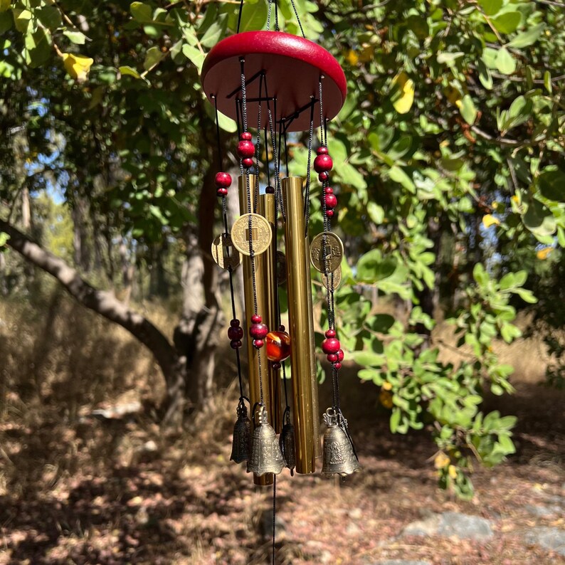 Elegant Japanese-style Large Metal Wind Chime | Exquisite Hanging ...