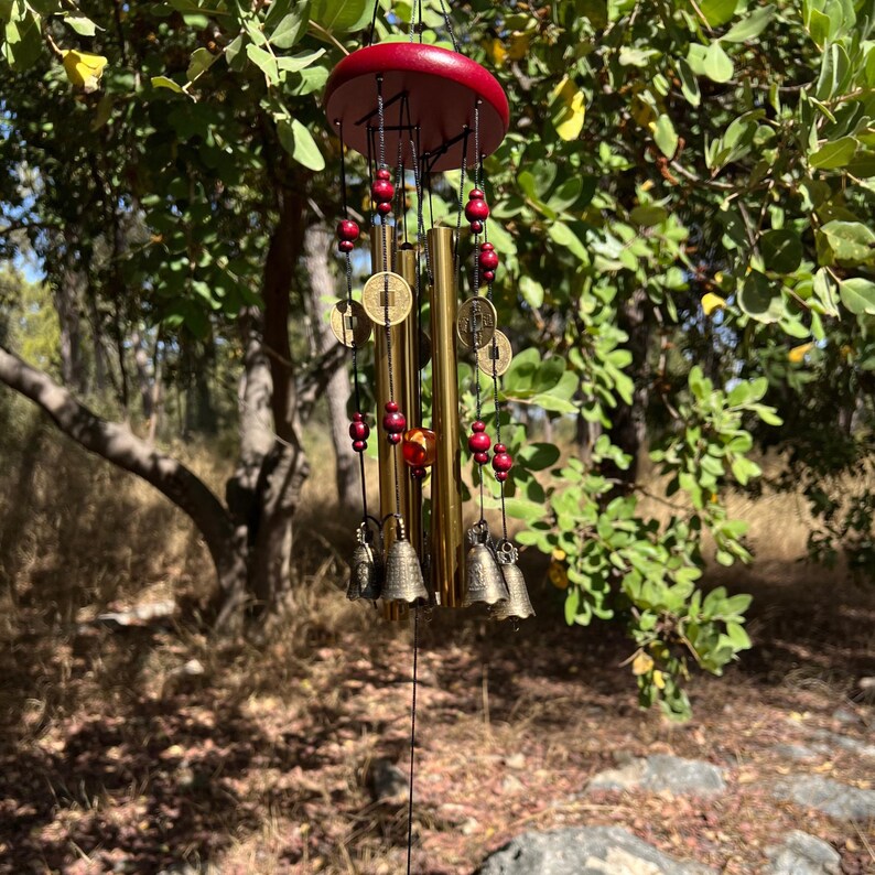 Elegant Japanese-style Large Metal Wind Chime | Exquisite Hanging ...