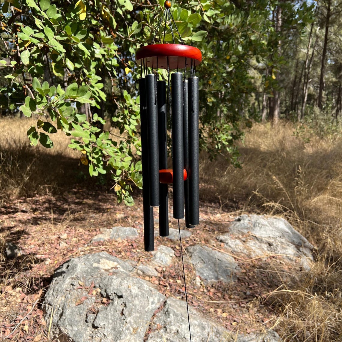 Handmade Elegant Metal Windchime | 6 Tube Aluminum Wind Chimes for ...