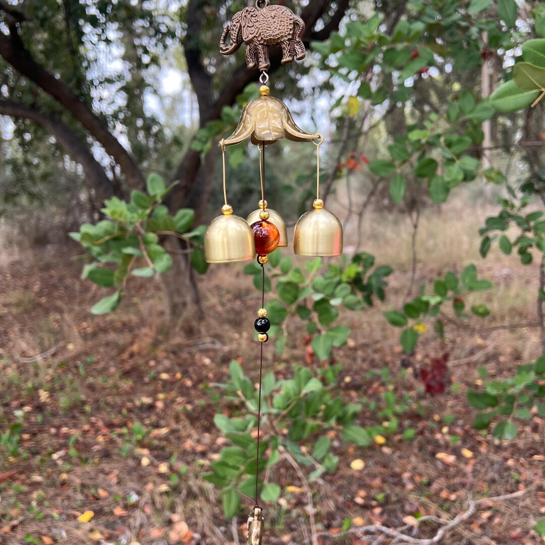 Elegant Japanese Elephant Handmade Wind Chime – Outdoor Garden ...