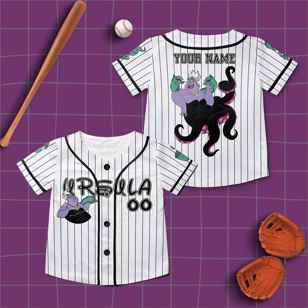 Custom Disney Villains Ursula Shirt, Ursula Jersey, the Little Mermaid ...