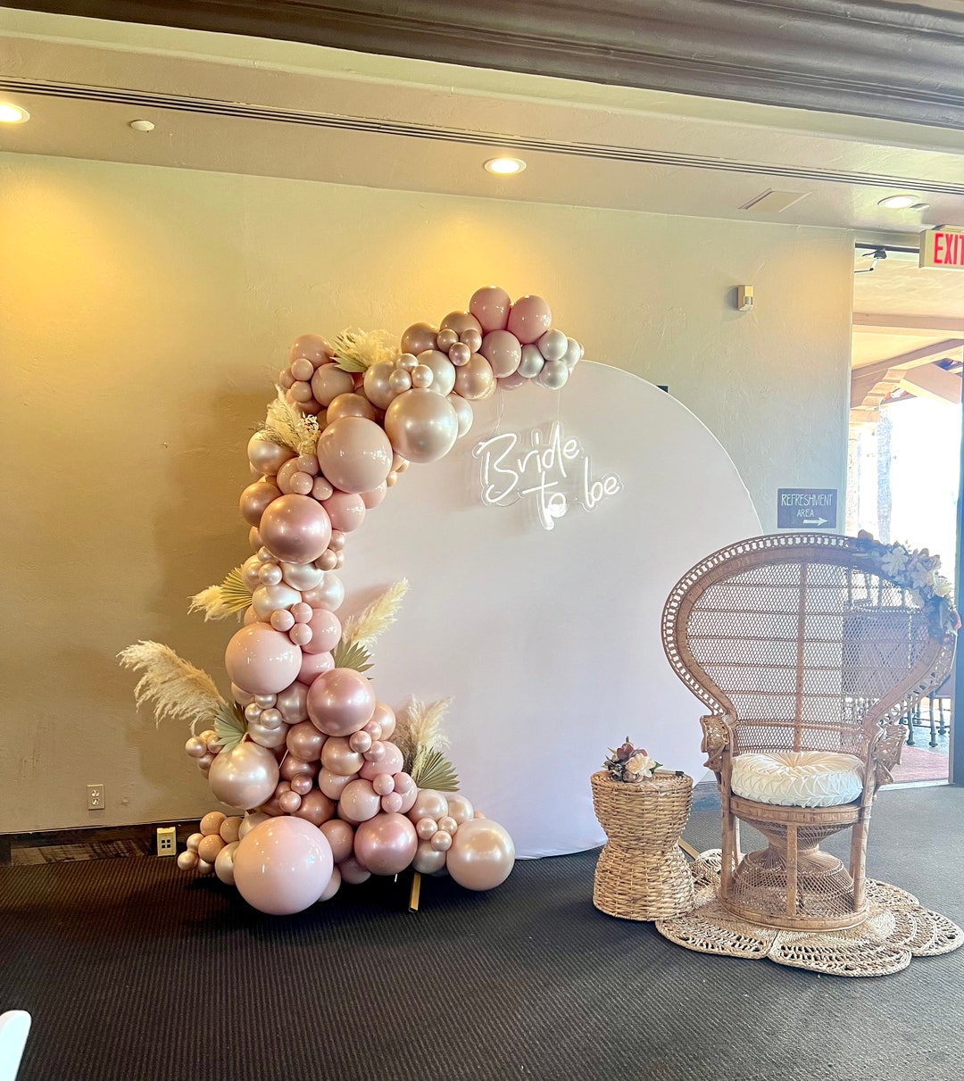 Dusty Pink Boho Balloon Garland Kit: Bridal Shower Decor - Etsy
