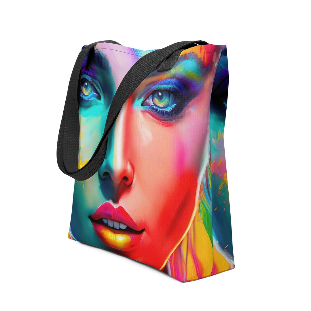 Chroma, Goddess of Color Tote Bag Vibrant, Stylish and Colorful Art ...