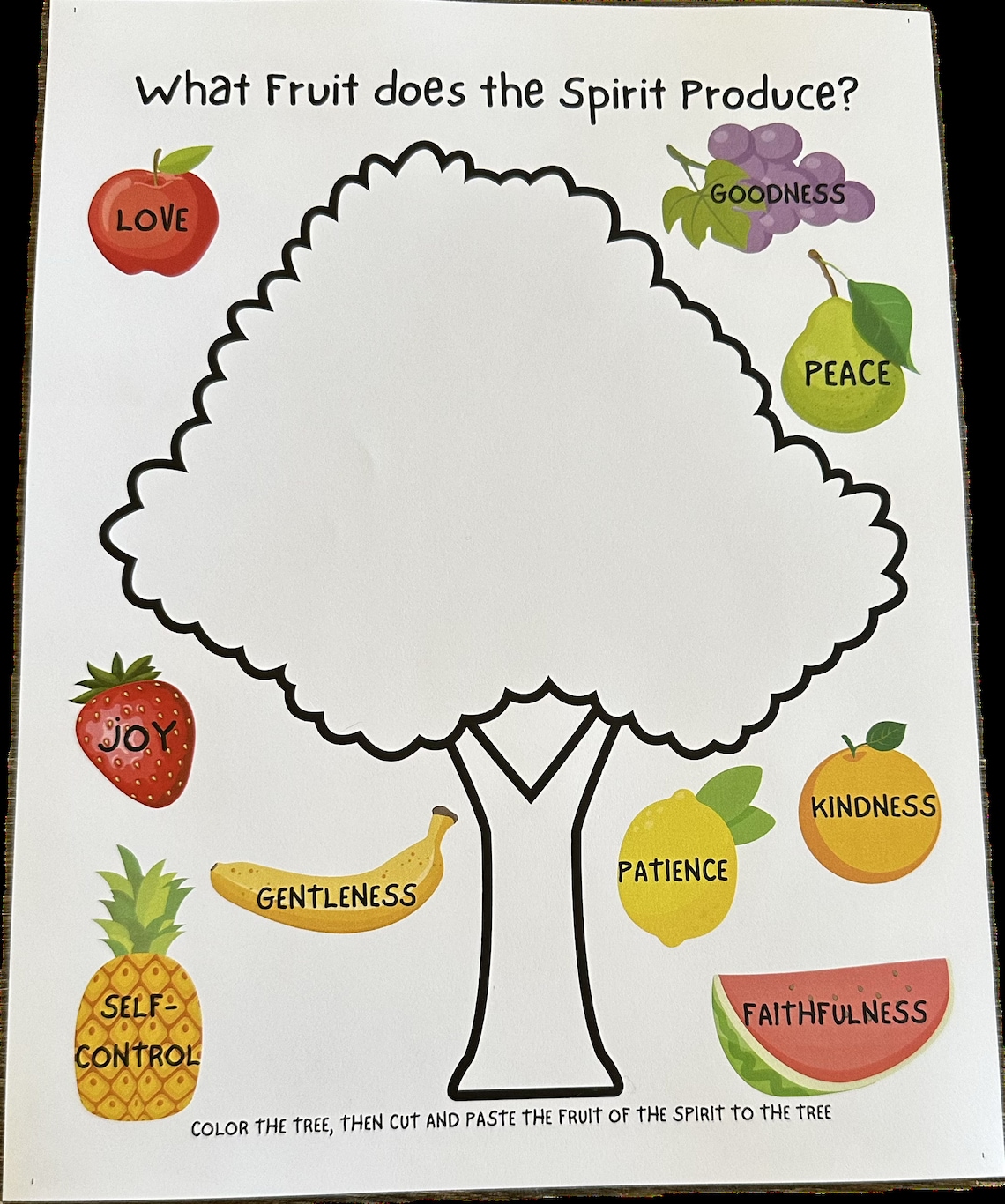 Fruit of the Spirit Game, Worksheets, Learning, School, Bible ...