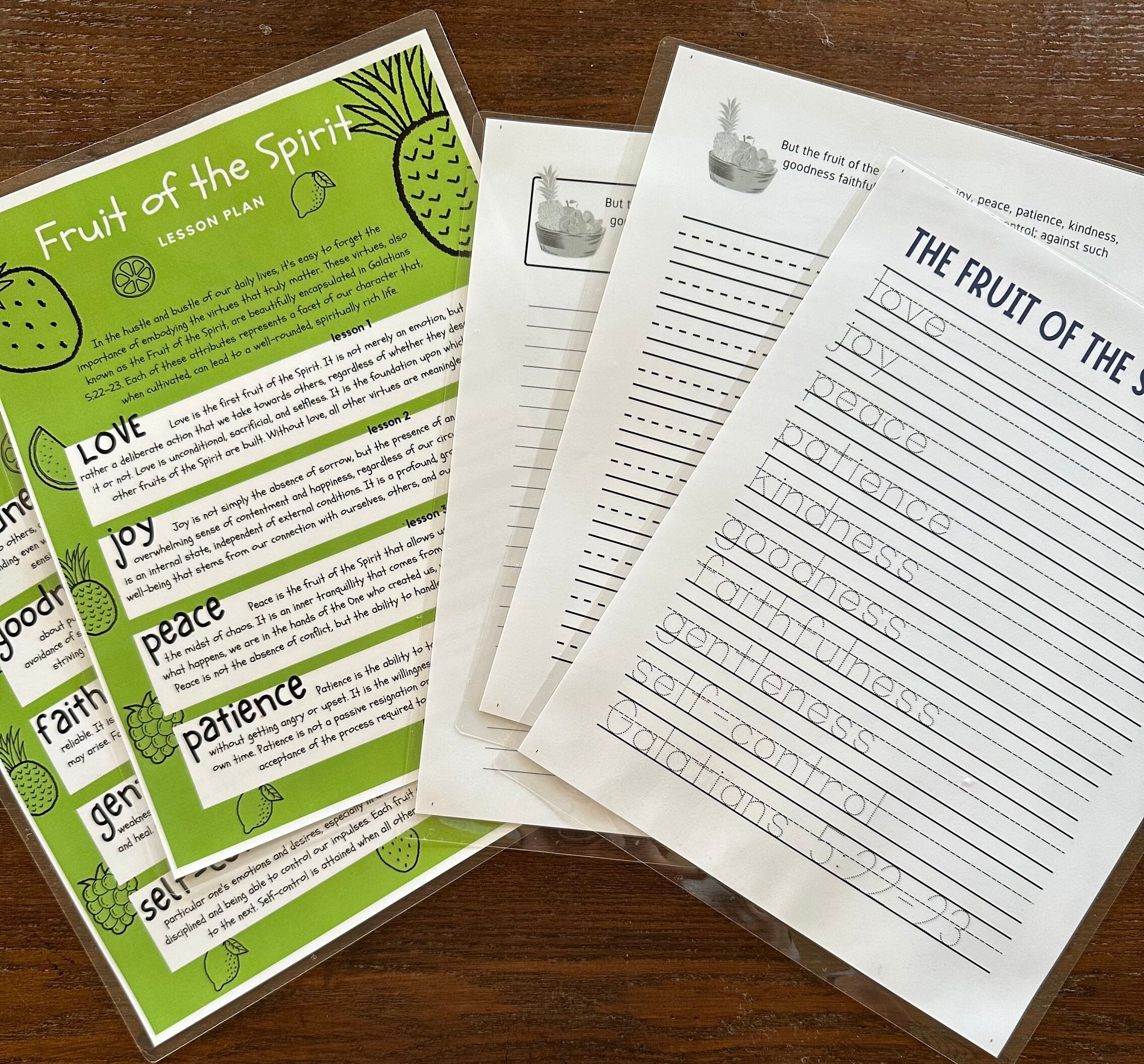 Fruit of the Spirit Bundle, Learning, School, Educational, Lessons ...