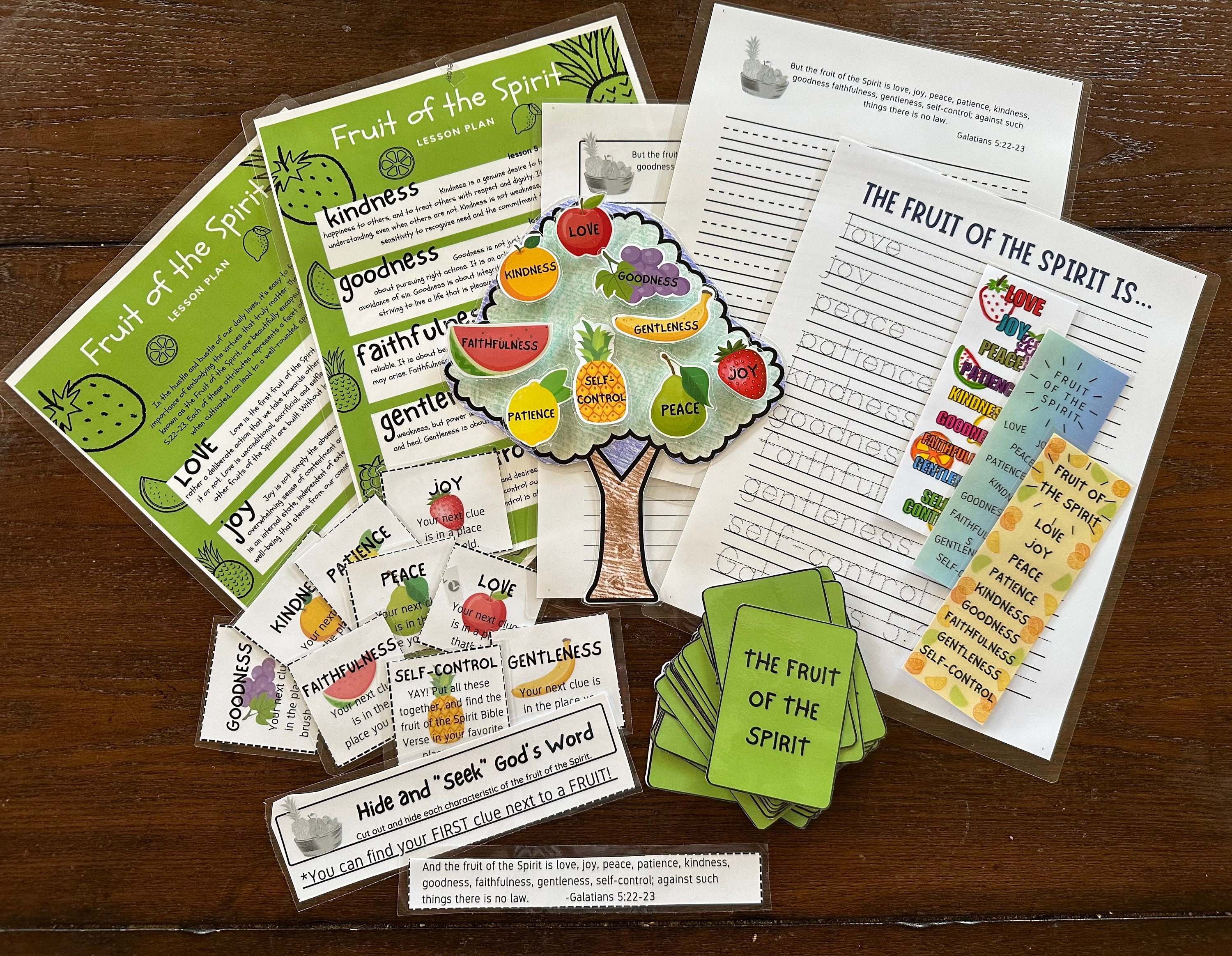 Fruit of the Spirit Bundle, Learning, School, Educational, Lessons ...