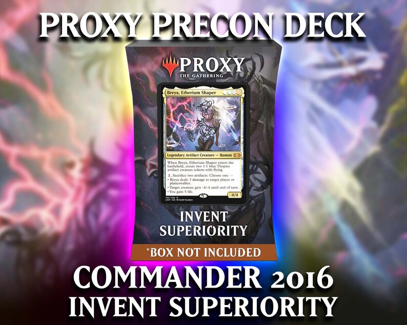 Invent Superiority Precon Proxy MTG Deck High Quality Proxies Premium Cards Preconstructed Theme ...