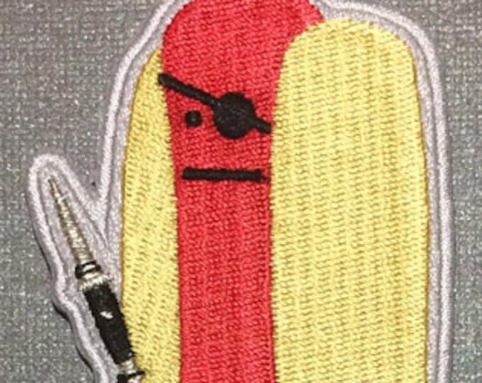Diabolical Hot Dog Patch - Etsy