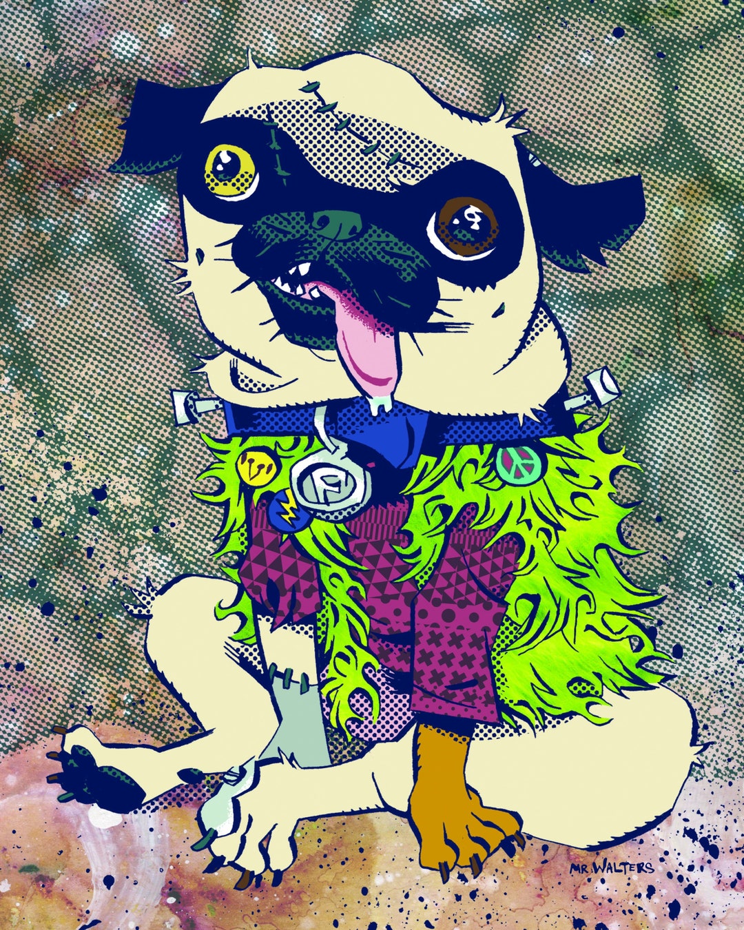 Frankenstein's Good Boy – Art Print - Etsy