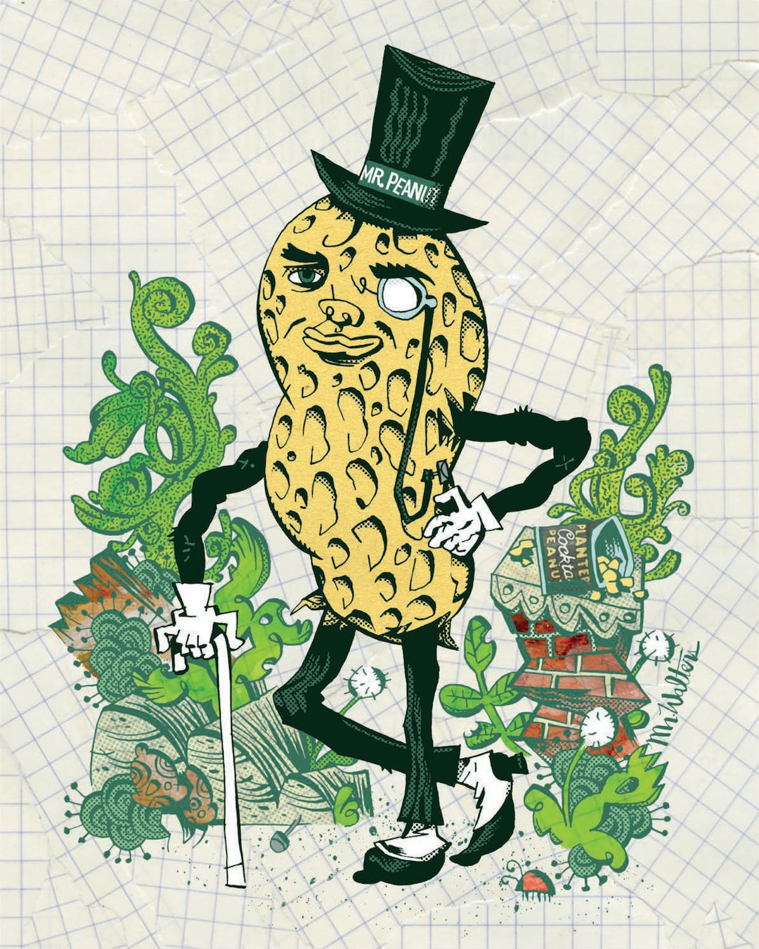 Mr. Peanut – Art Print - Etsy