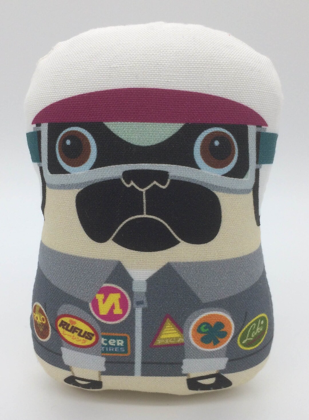 Stock Car Racer - Small Pug Plush “ - Etsy