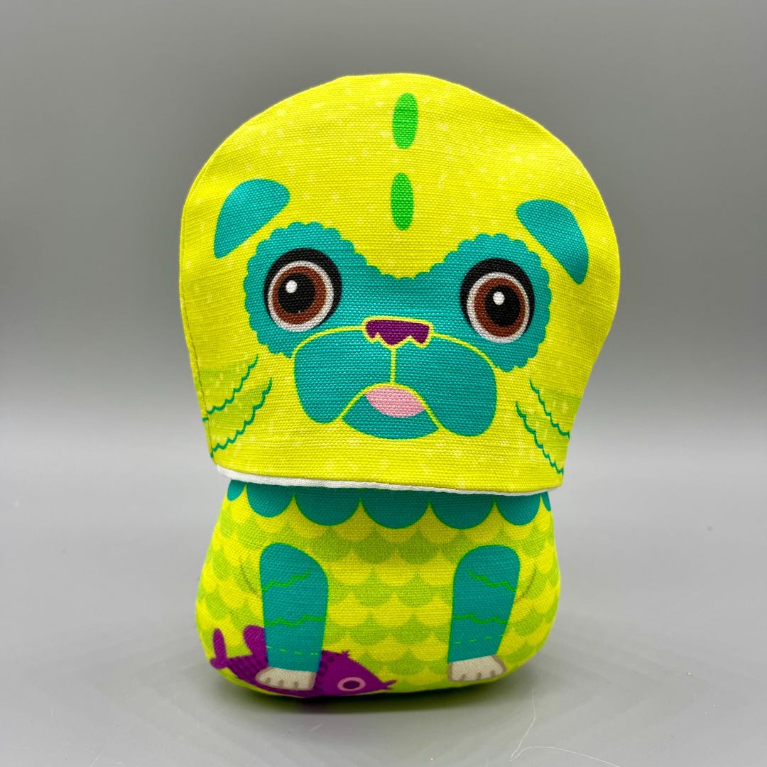 Halloween 2024 Swamp Creature Pug With Removable Mask Small Pug Plush ...