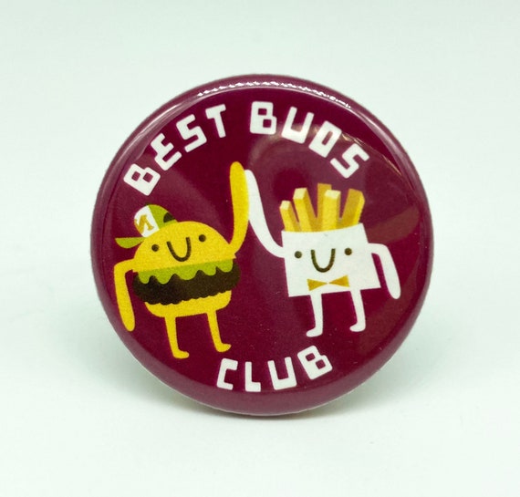 Best Buds Club 1 1/4 Pin-back Button - Etsy