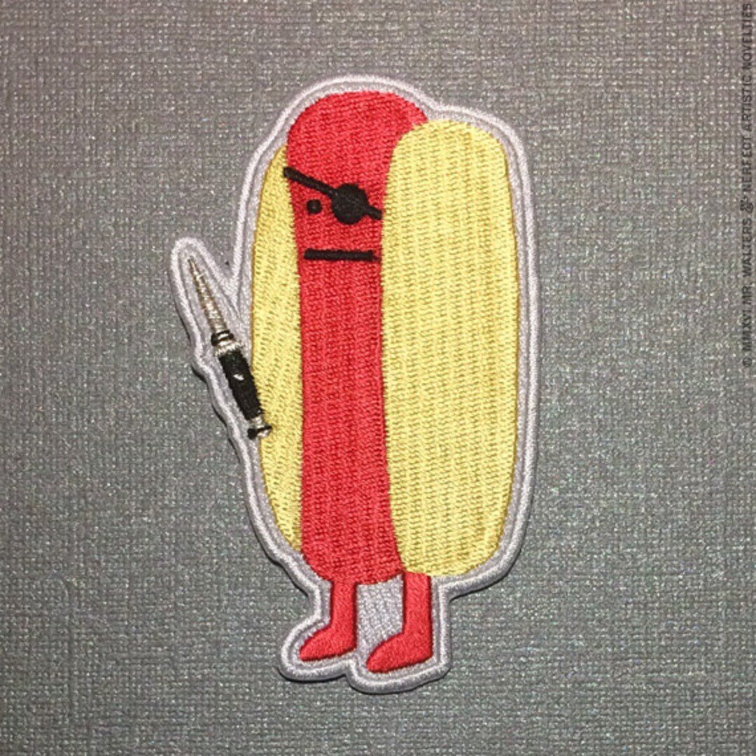Diabolical Hot Dog Patch - Etsy