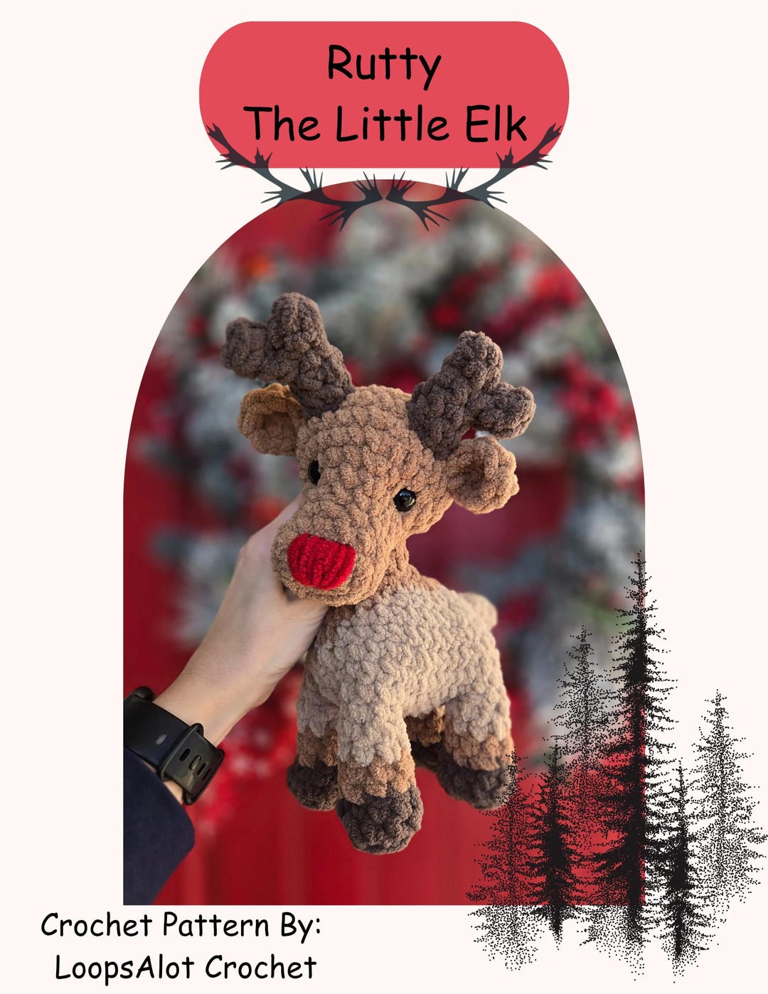 Rutty the Little Elk Crochet Pattern - Etsy