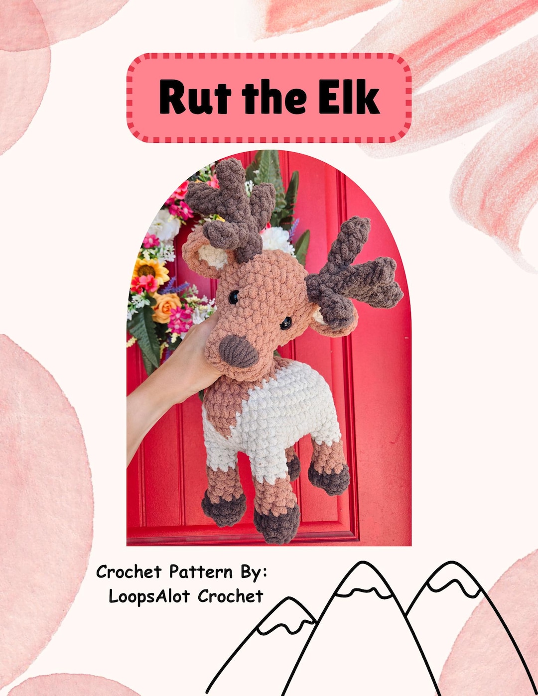 Rut the Elk Crochet Pattern - Etsy