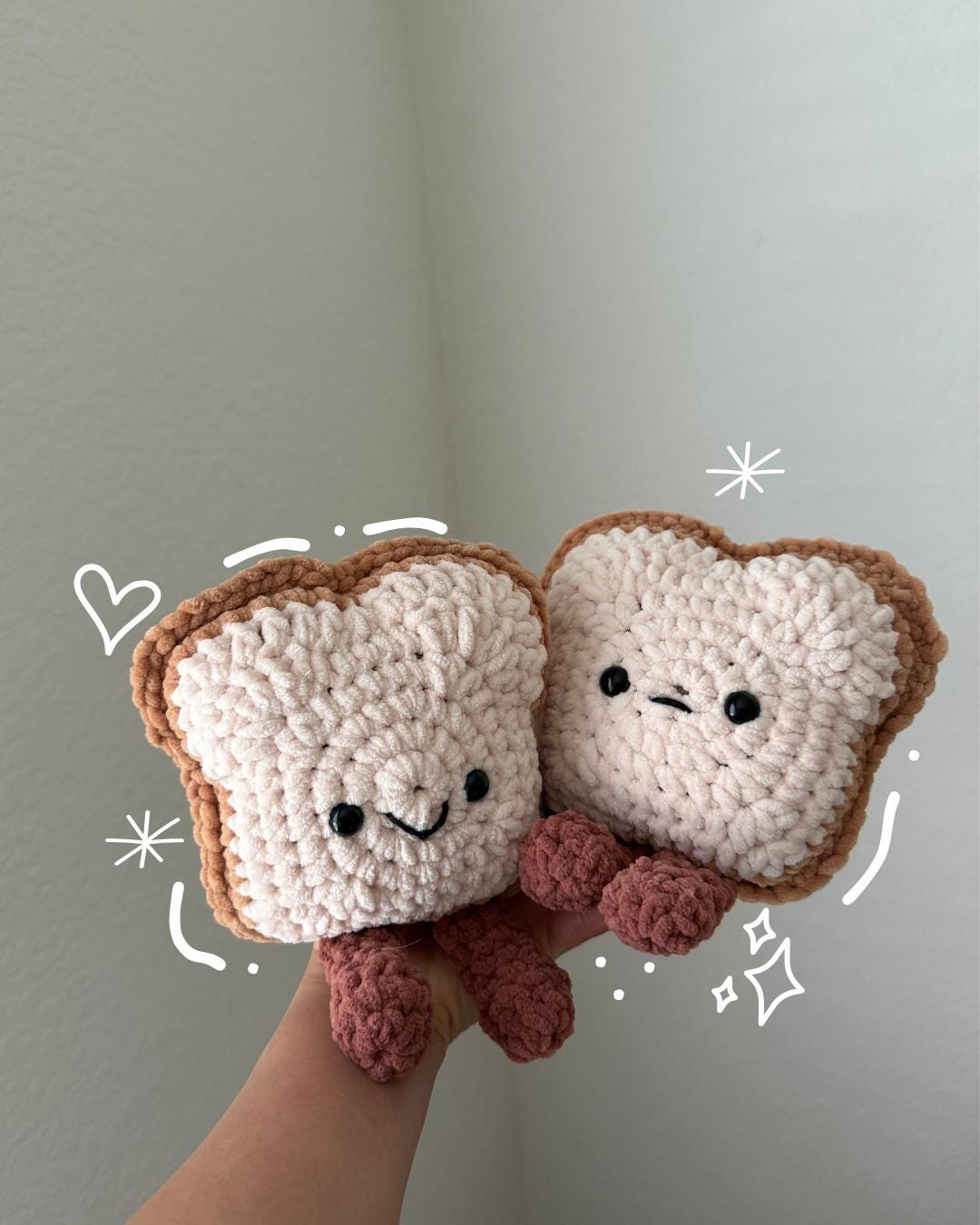 Crochet Toast Plushie - Etsy