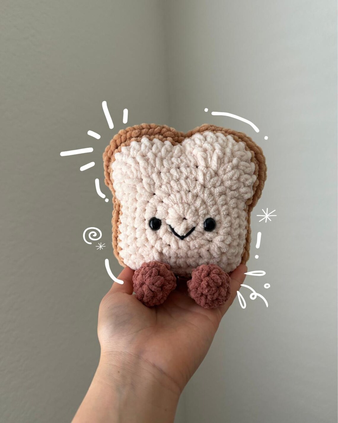 Crochet Toast Plushie - Etsy