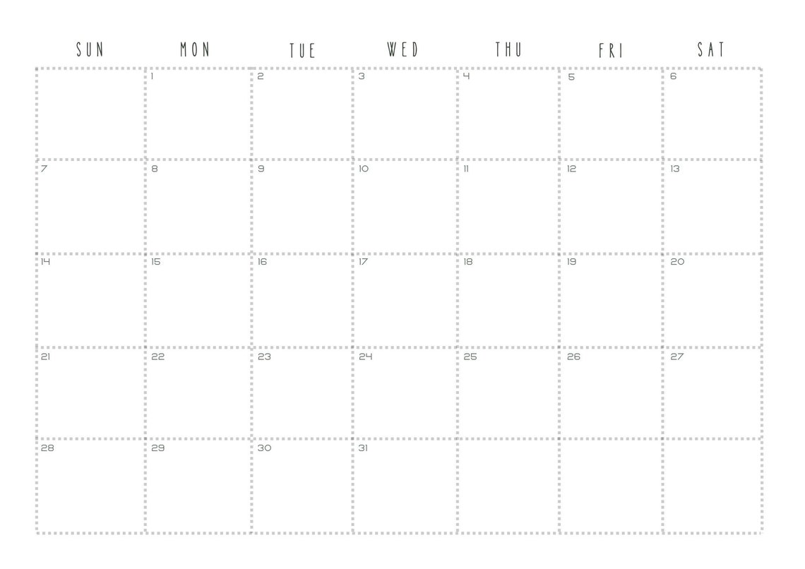 2024 Eucalyptus Wall Calendar Template - Etsy