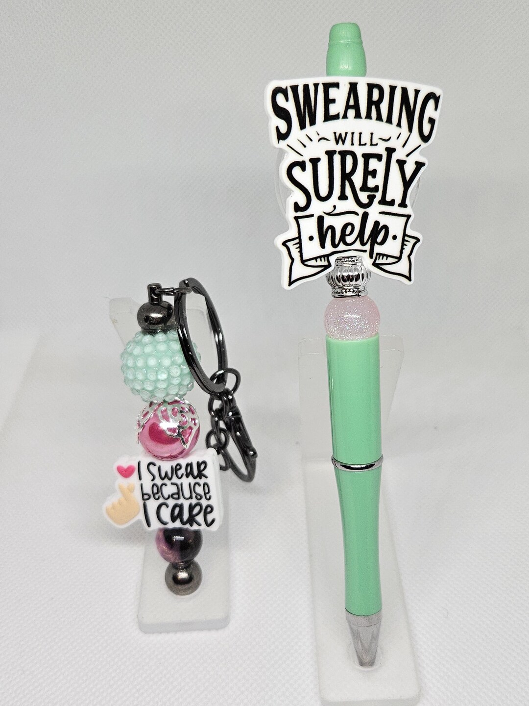 Focal Pen Set- I Swear Because I Care Keychain & Swearing Will Surely ...
