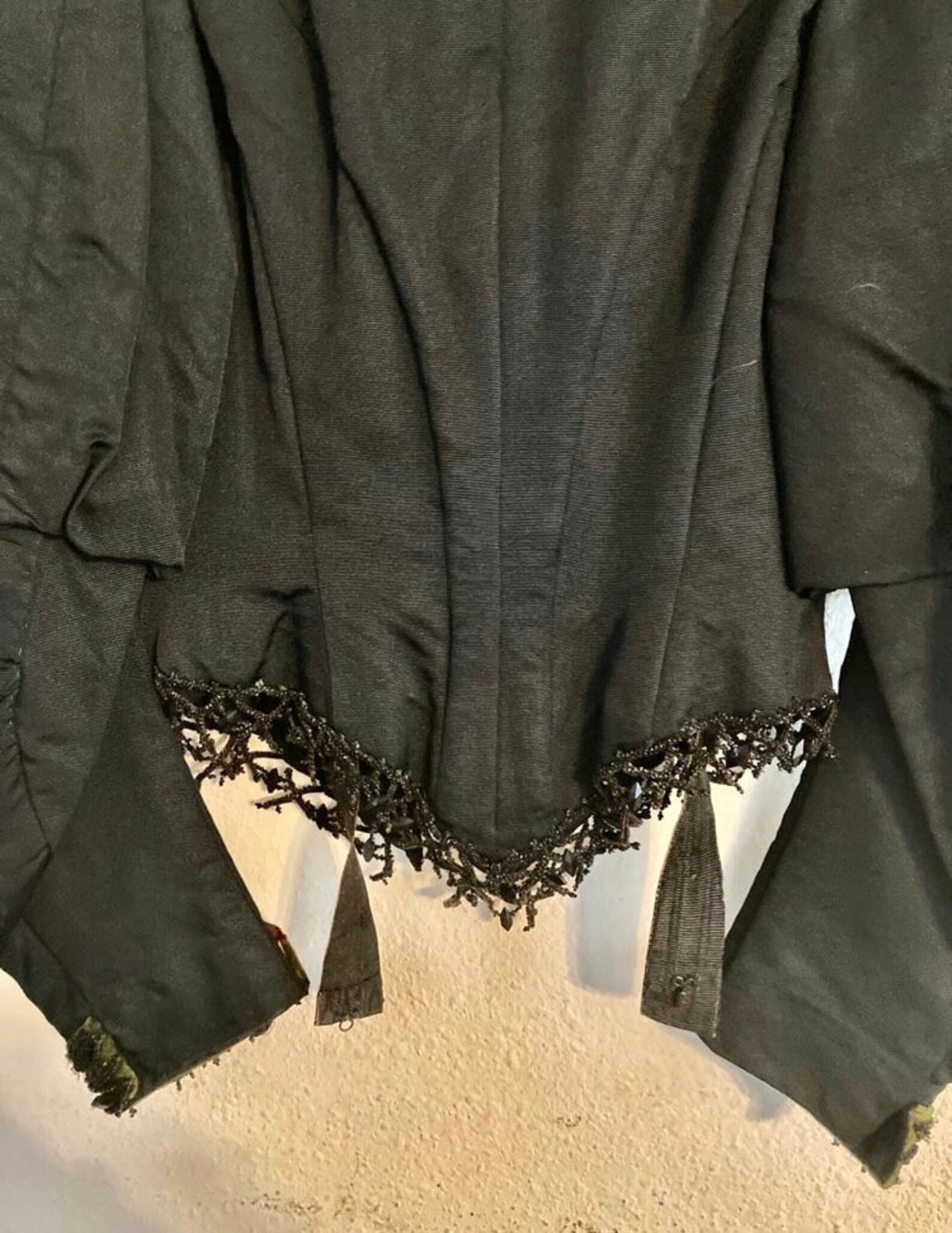 Antique Victorian 1900s Leg O Mutton Black Green Bodice - Etsy