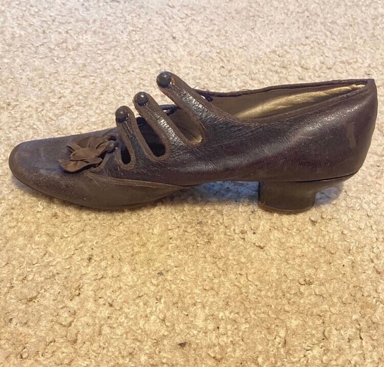 Victorian Antique 1880s Fashion Brown Leather Ladies Shoes - Etsy
