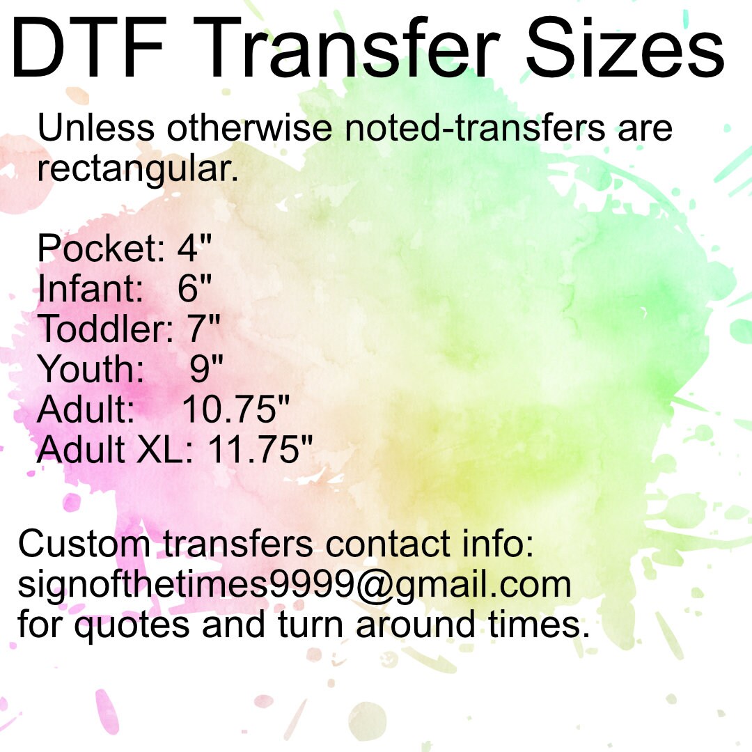 DTF Transfer Thought You Should Know 230601D - Etsy