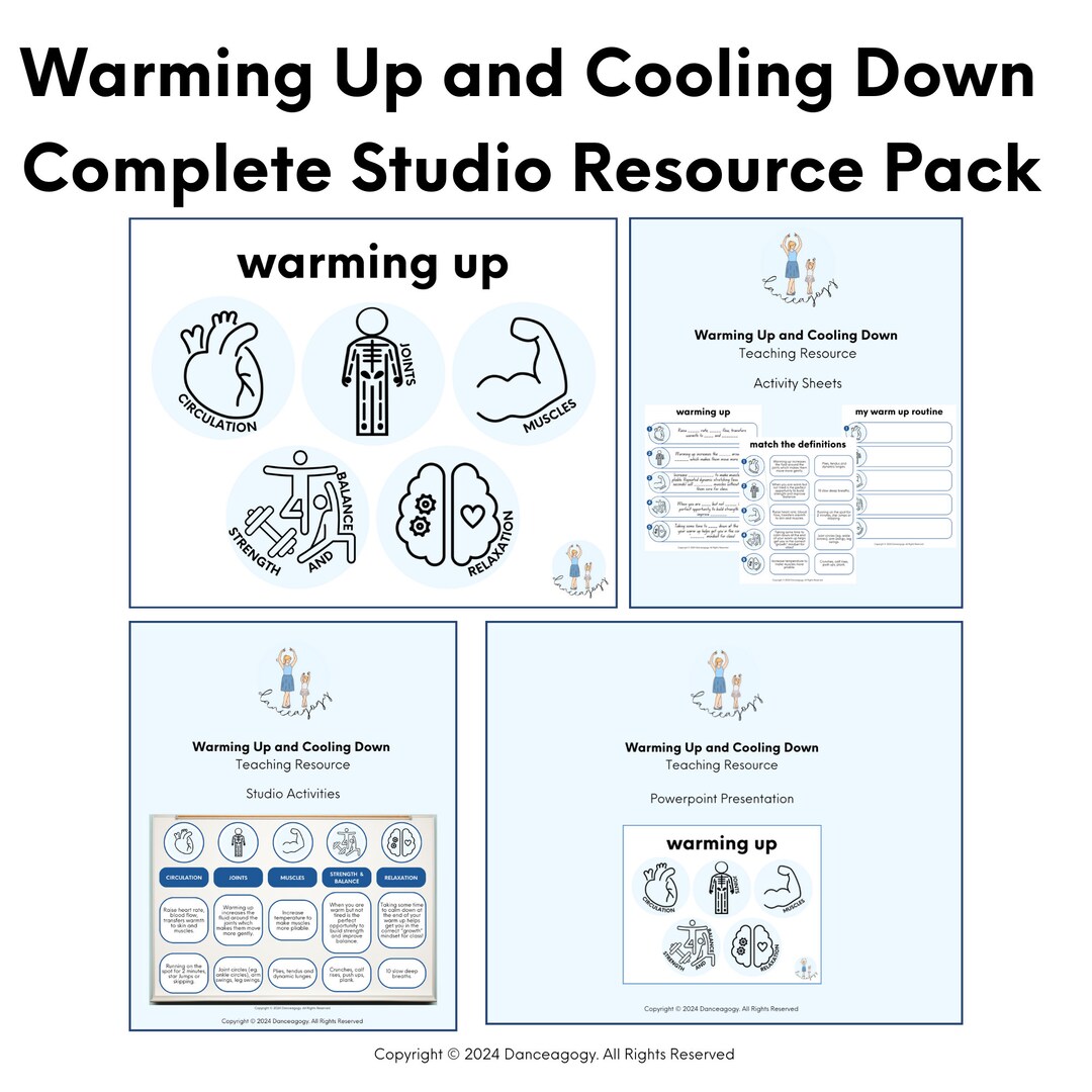 Ultimate Warm-up & Cool-down Kit: Posters, Sheets, Presentation ...