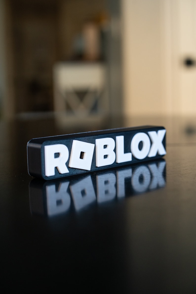 Robux With Roblox Sign Video Games Logo, 3d Printed, Roblox Gift Ideas ...