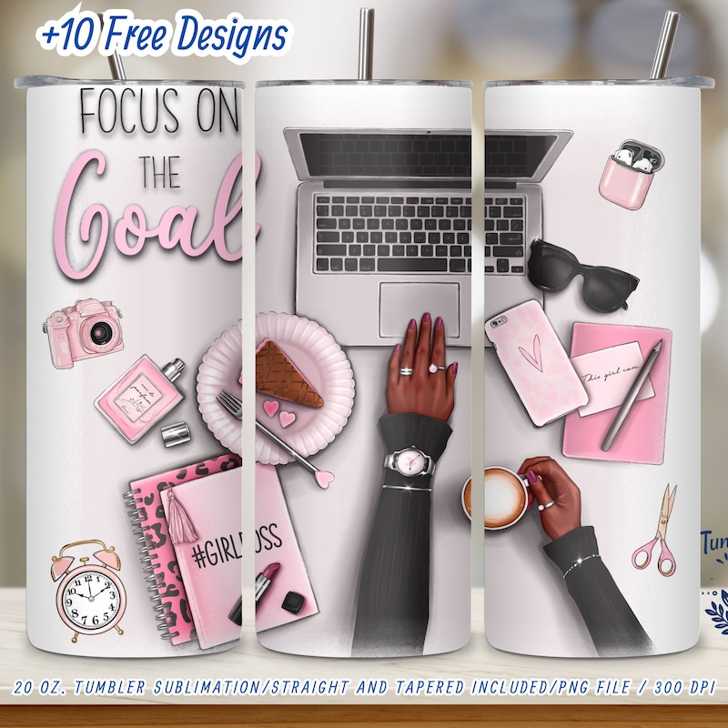 A Girl With Goals Tumbler - Etsy