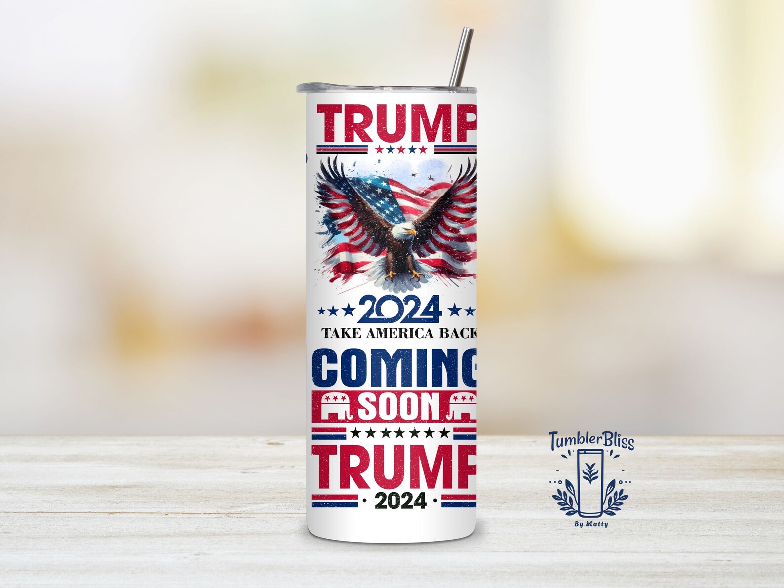 Trump 2024 Tumbler Wrap PNG Digital Download 20 Oz Skinny, Election ...