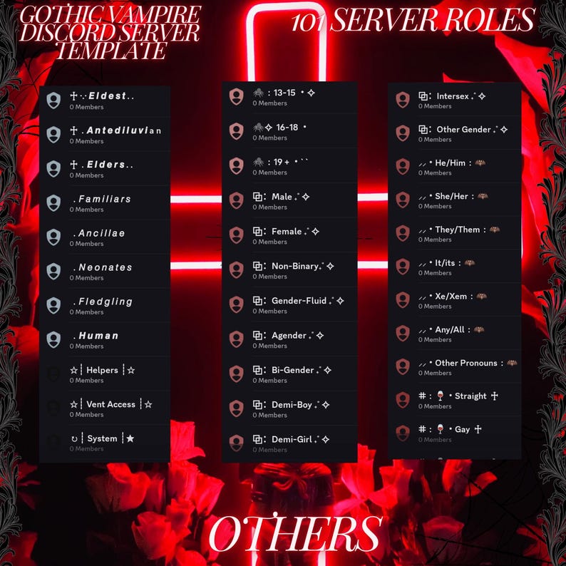 Gothic Vampire Discord Server Template Twitch Discord Youtube - Etsy Canada