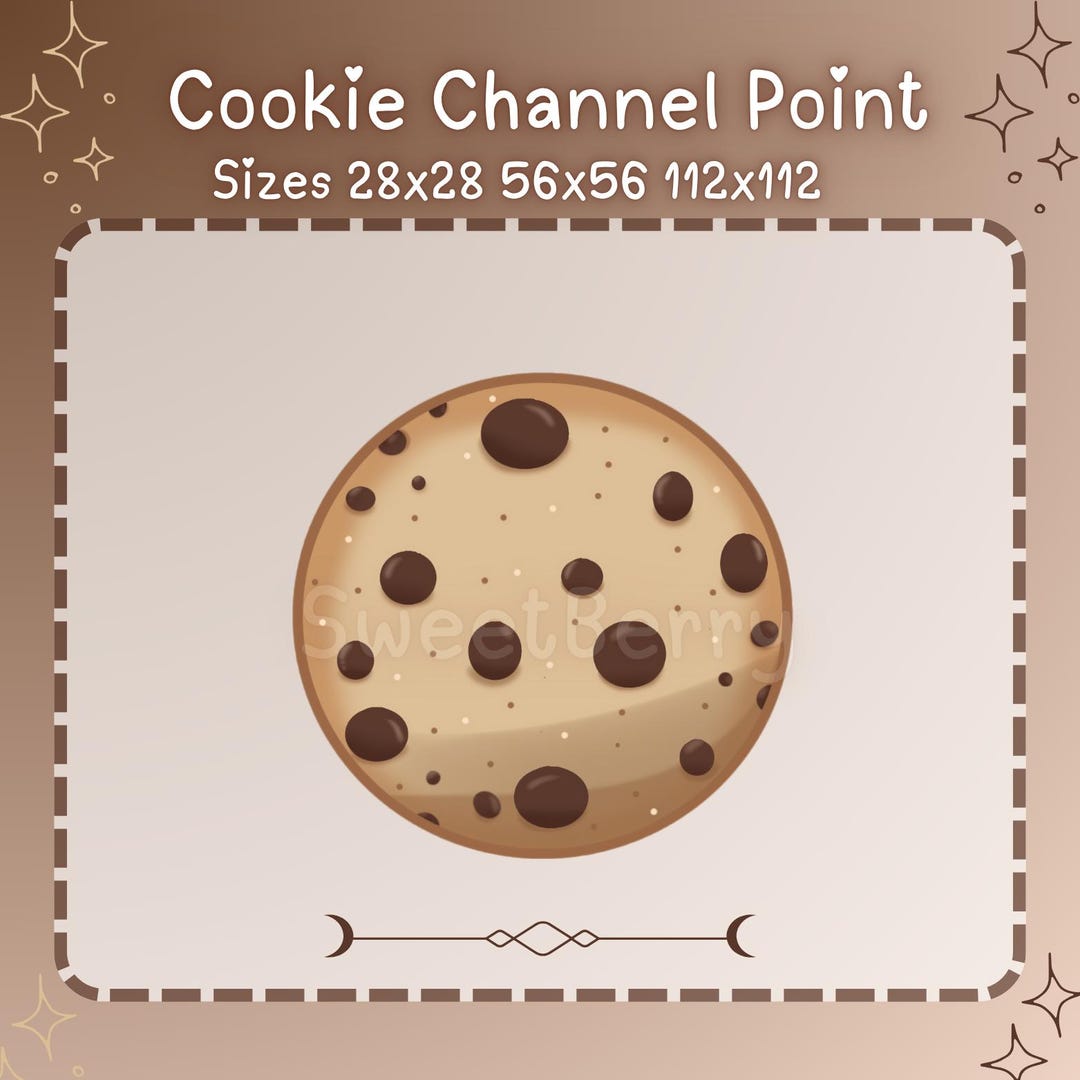 Warm Cookie Channel Points Cozy Twitch Currency Icon | Twitch Channel ...