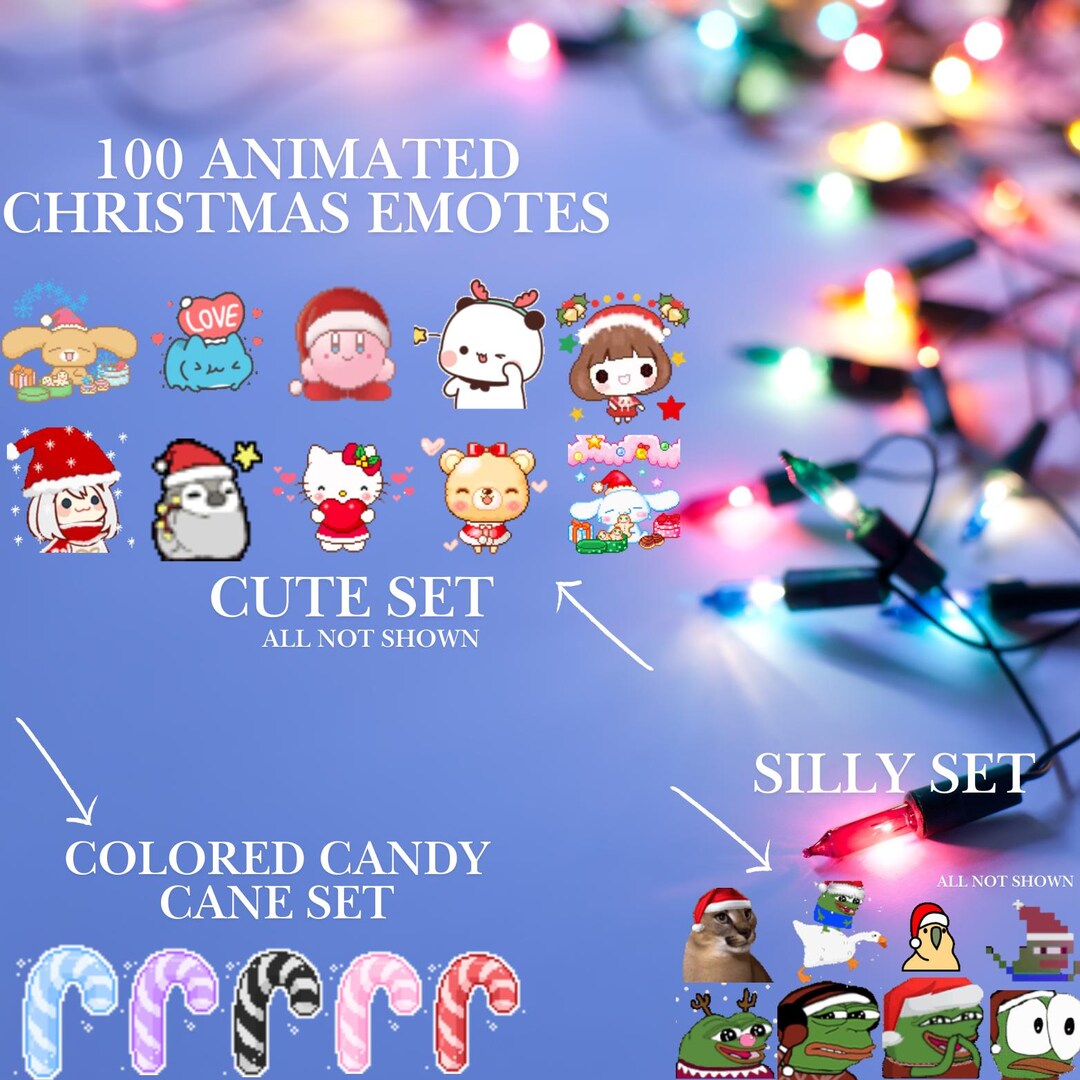 100 emoticones navideños animados / Twitch / Discord / YouTube ...