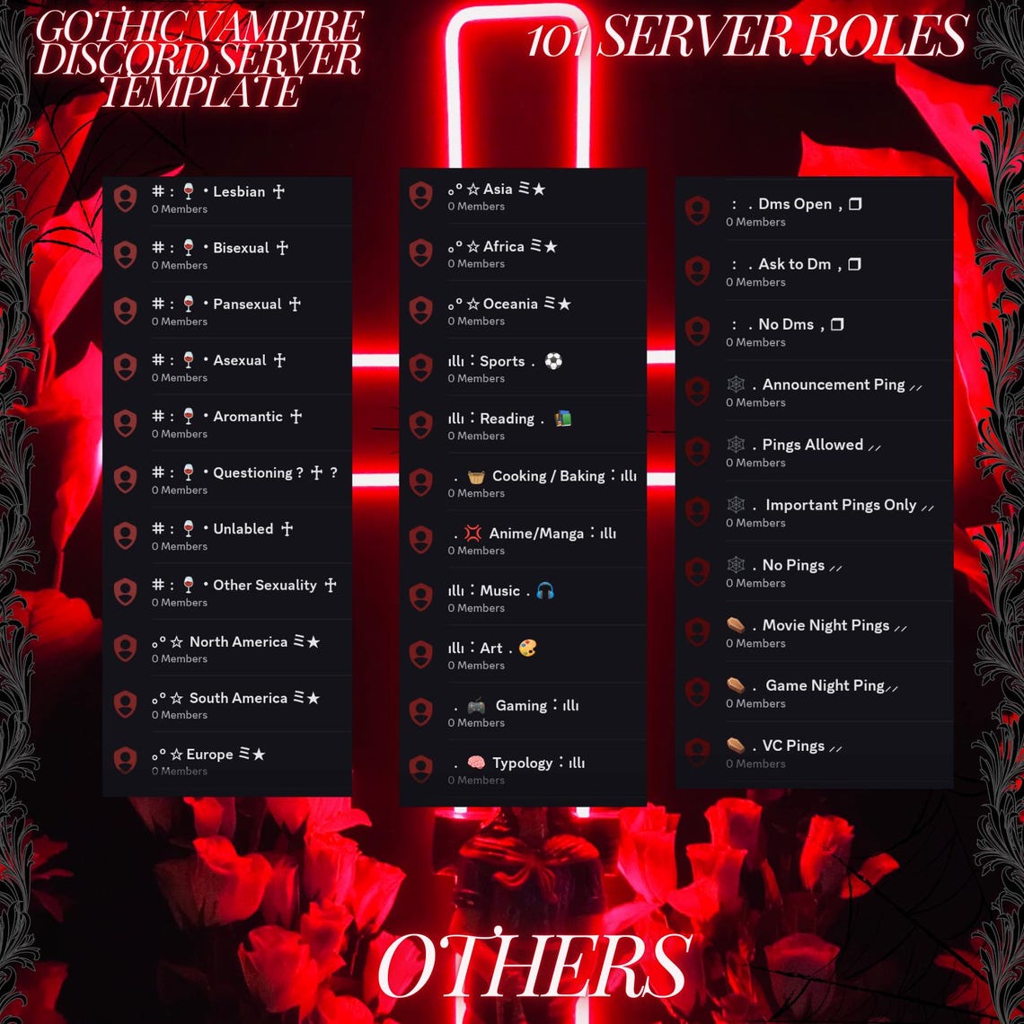 Gothic Vampire Discord Server Template Twitch Discord Youtube - Etsy Canada
