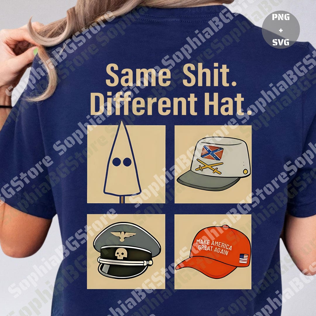 Same Thing Different Hat PNG, Political Satire Digital Design, Anti ...