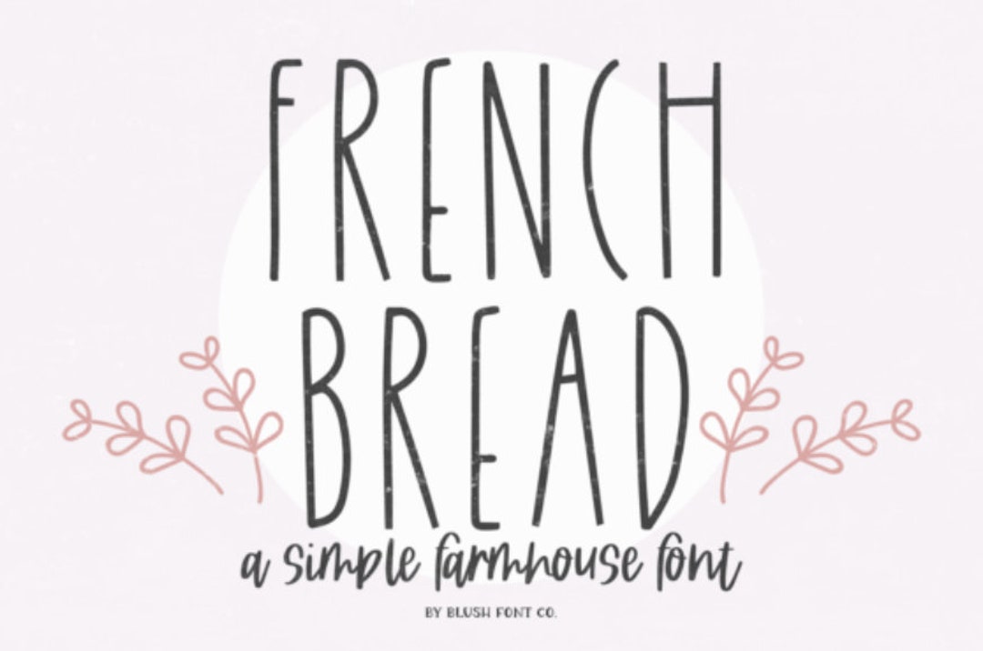 French Bread Font, Script Font, Handwritten Font, Cursive Font ...