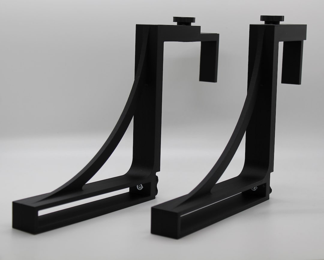 Easy Install 2 1/2" to 3 1/2" Cubicle Wall Shelf Brackets , 1/2" X 6 ...