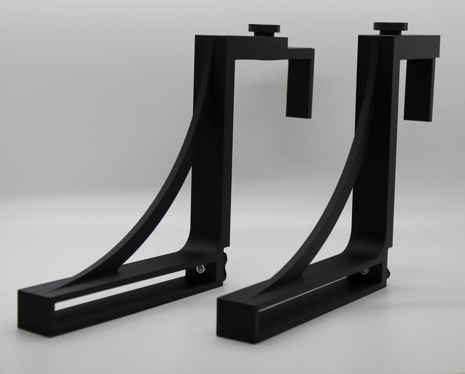 Easy Install 2 1/2" to 3 1/2" Cubicle Wall Shelf Brackets , 1/2" X 6 ...