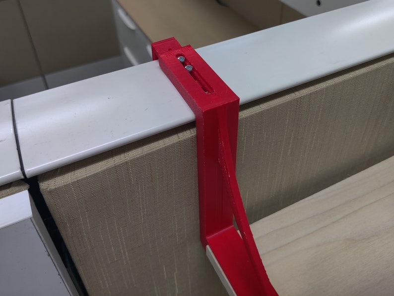 2 1/4" to 3 1/4" Wall Cubicle Shelf Brackets, PLA Plastic [brackets ...