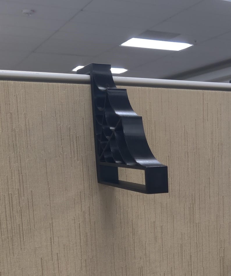 Set of 2 1"x6" Board Adjustable Over the Cubicle Wall Web Shelf ...