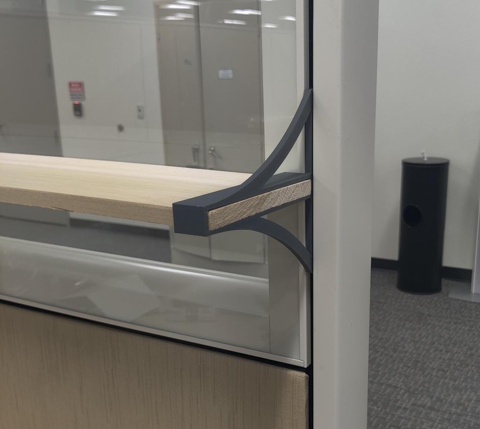 Shelf Brackets for Haworth COMPOSE Cubicle Walls, 6" Depth [brackets ...