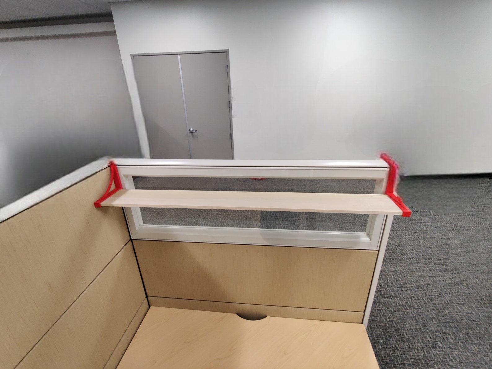 2 1/4" to 3 1/4" Wall Cubicle Shelf Brackets, PLA Plastic [brackets ...